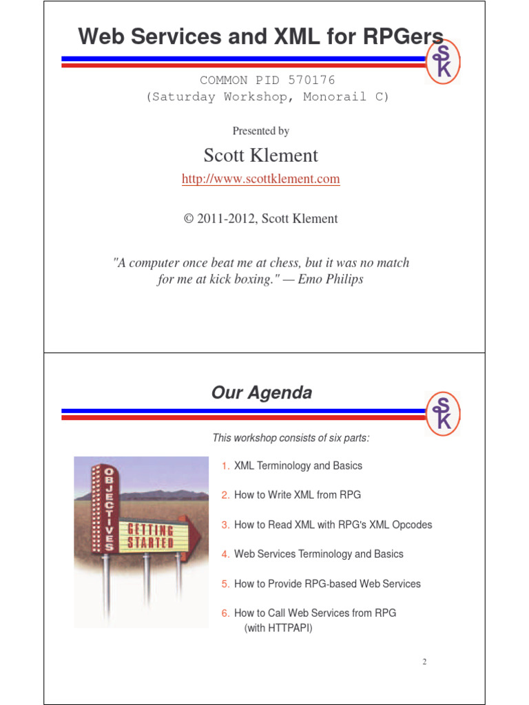 Web Services and XML For RPGers | PDF | Xml | Xml Schema