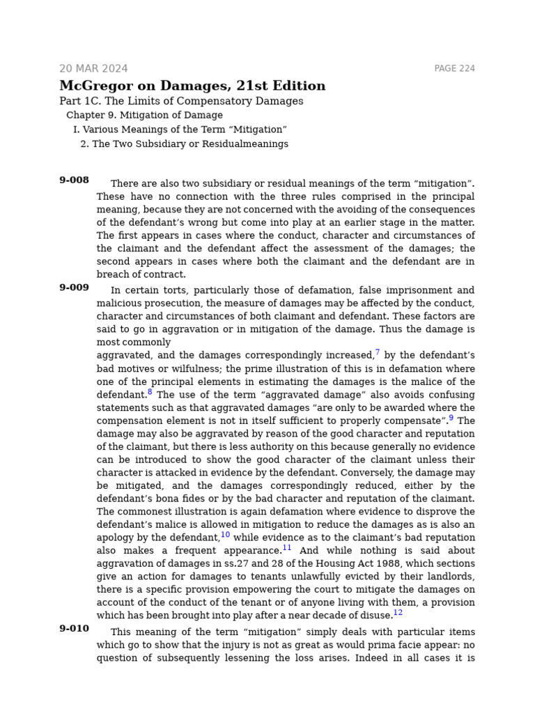 SMG Full MCG | PDF | Damages | Common Law
