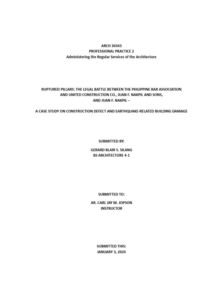 Case Study Prof Prac | Download Free PDF | Damages | Negligence