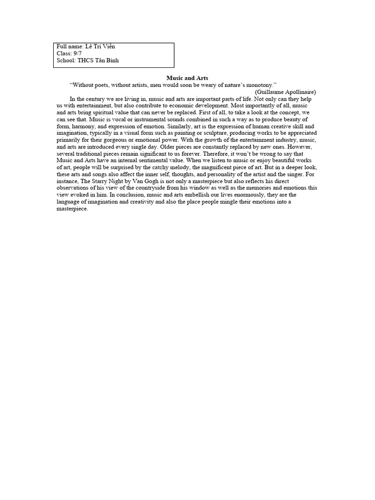 Passage Alout Music and Arts | PDF