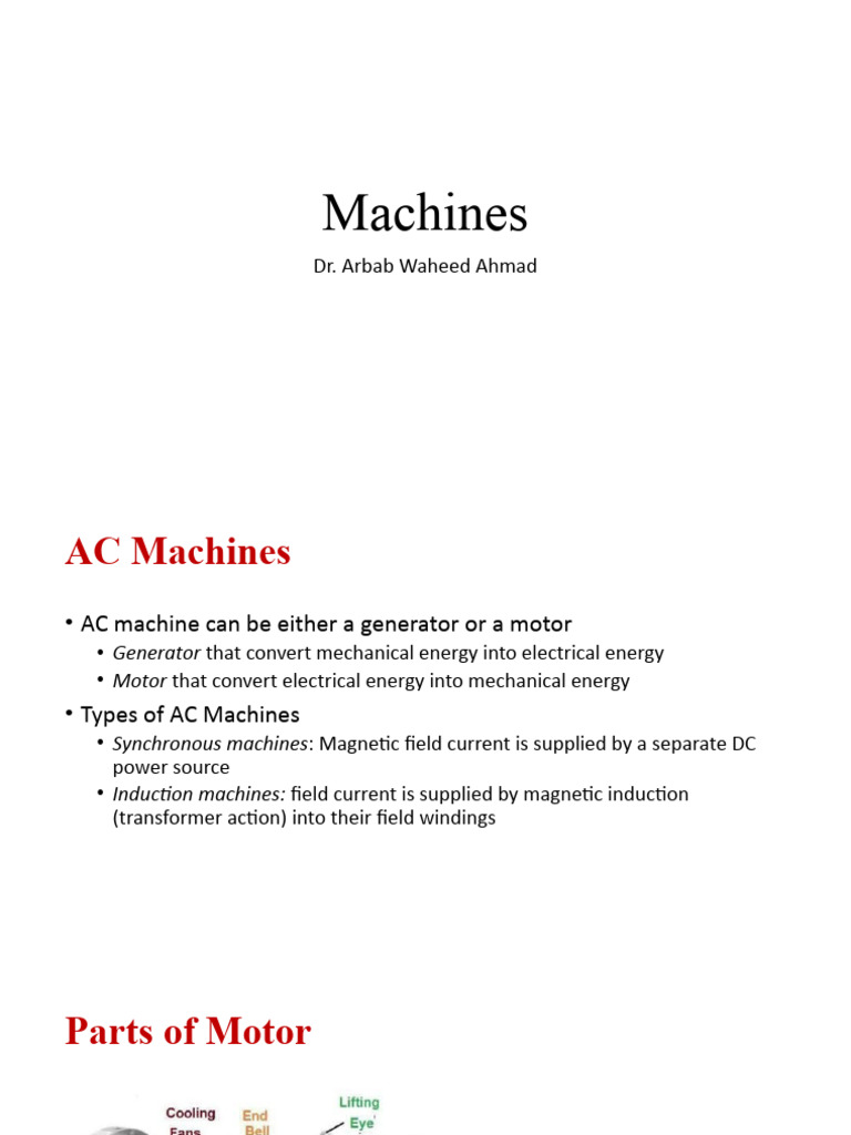 BEE - Machines | PDF | Electric Motor | Electromagnetic Induction