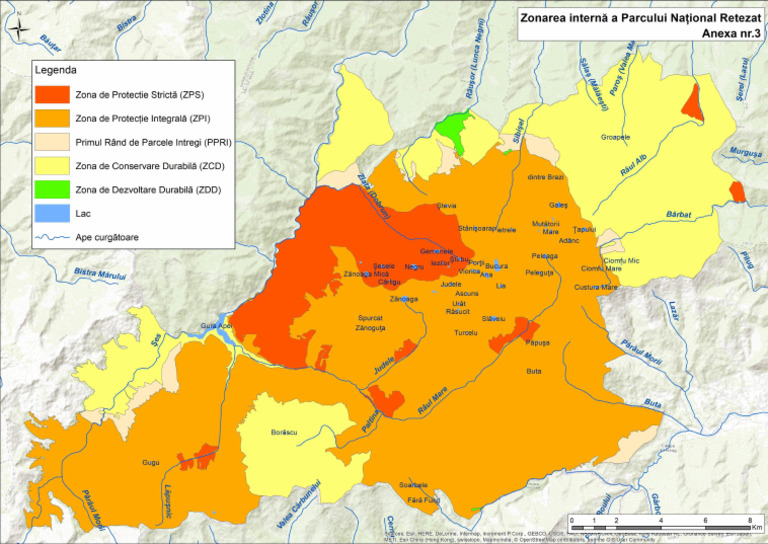 Anexa 3 Harta Zonarii Interne A Parcului National Retezat - 4 | PDF