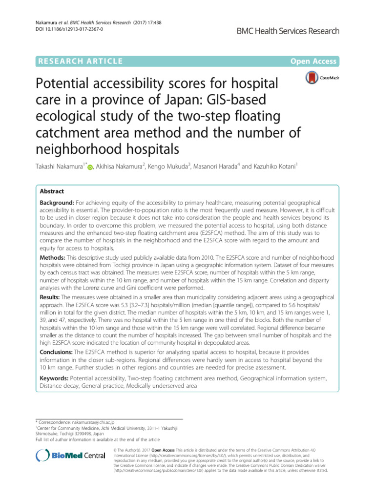 Nakamura 2017 | PDF | Health Care | Gini Coefficient