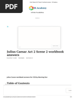 Julius Caesar (Workbook) - 1 | PDF