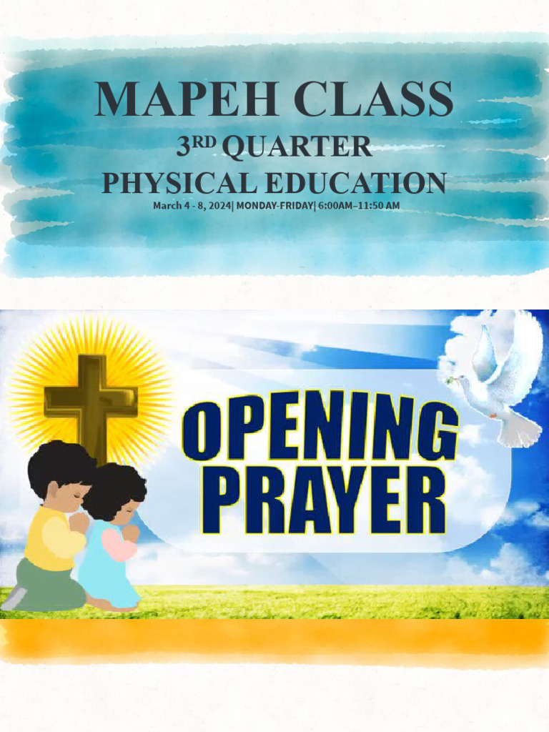 Mapeh Class (Quarter3 Week5) Pe (Day 1 and 2 Active Recreation - Streetdance and Cheerdance ...