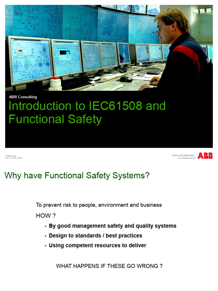 Introduction To IEC61508 and Functional Safety ABB | PDF | Risk | Safety