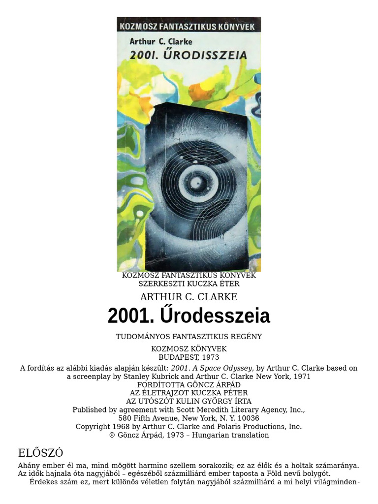 023-Arthur C. Clarke - 2001. Űrodisszeia | PDF