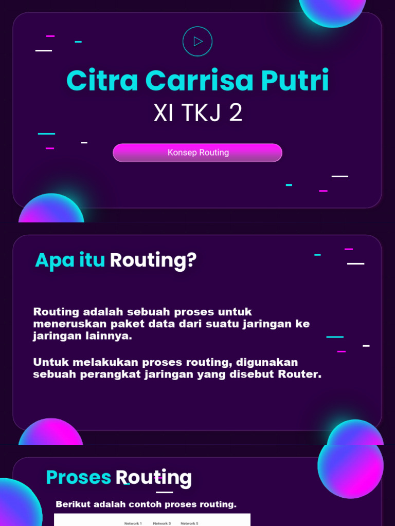 Proses dan Jenis Routing Jaringan | PDF