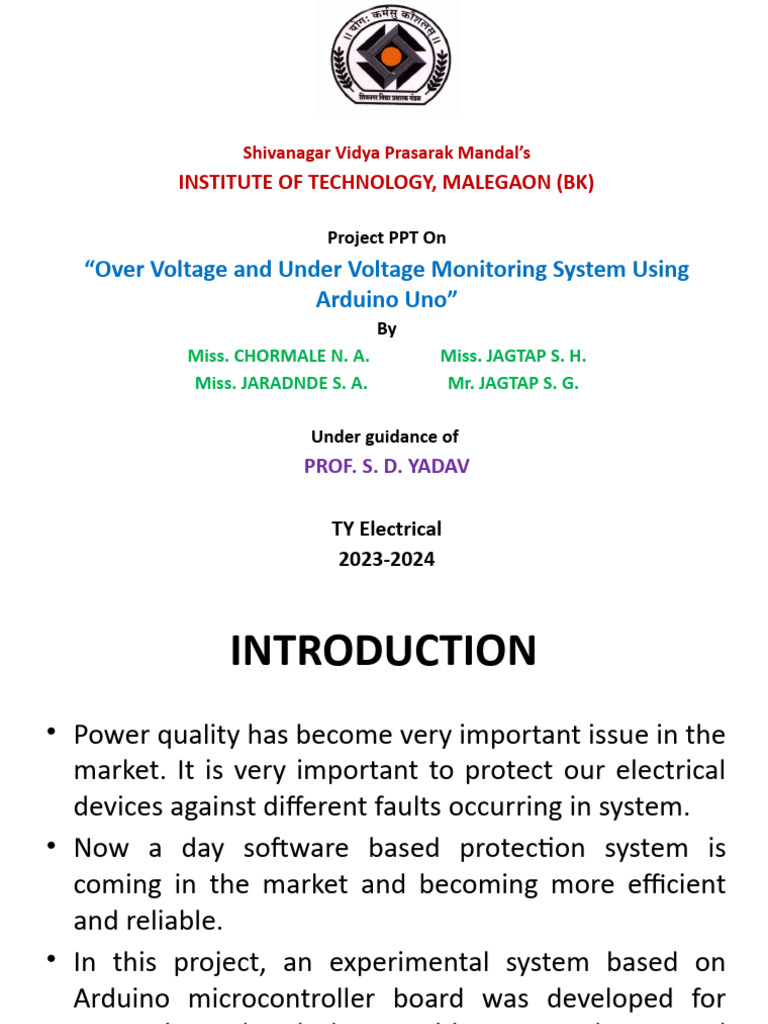 Proj | PDF | Arduino | Voltage
