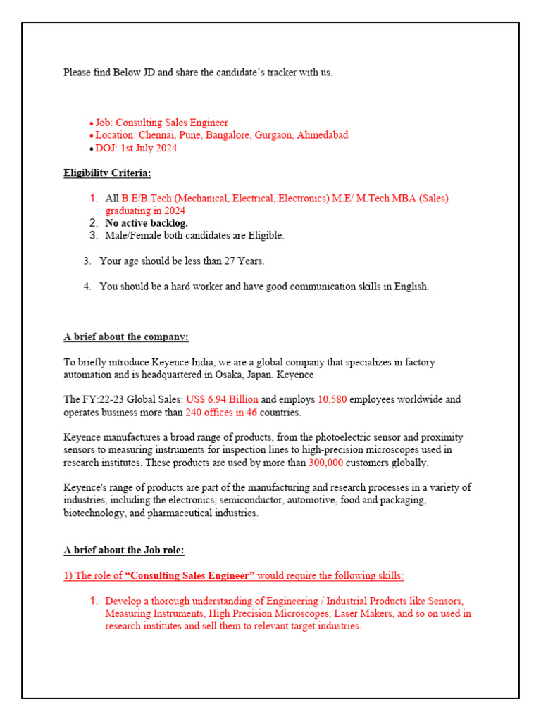 Keyence JD & Process Details | PDF | Engineering | Business