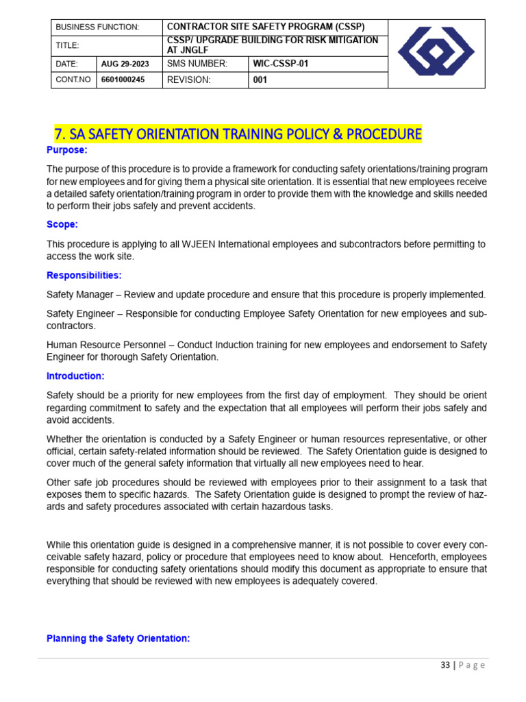 SWjeen - Safety Training | PDF | Occupational Safety And Health | Safety