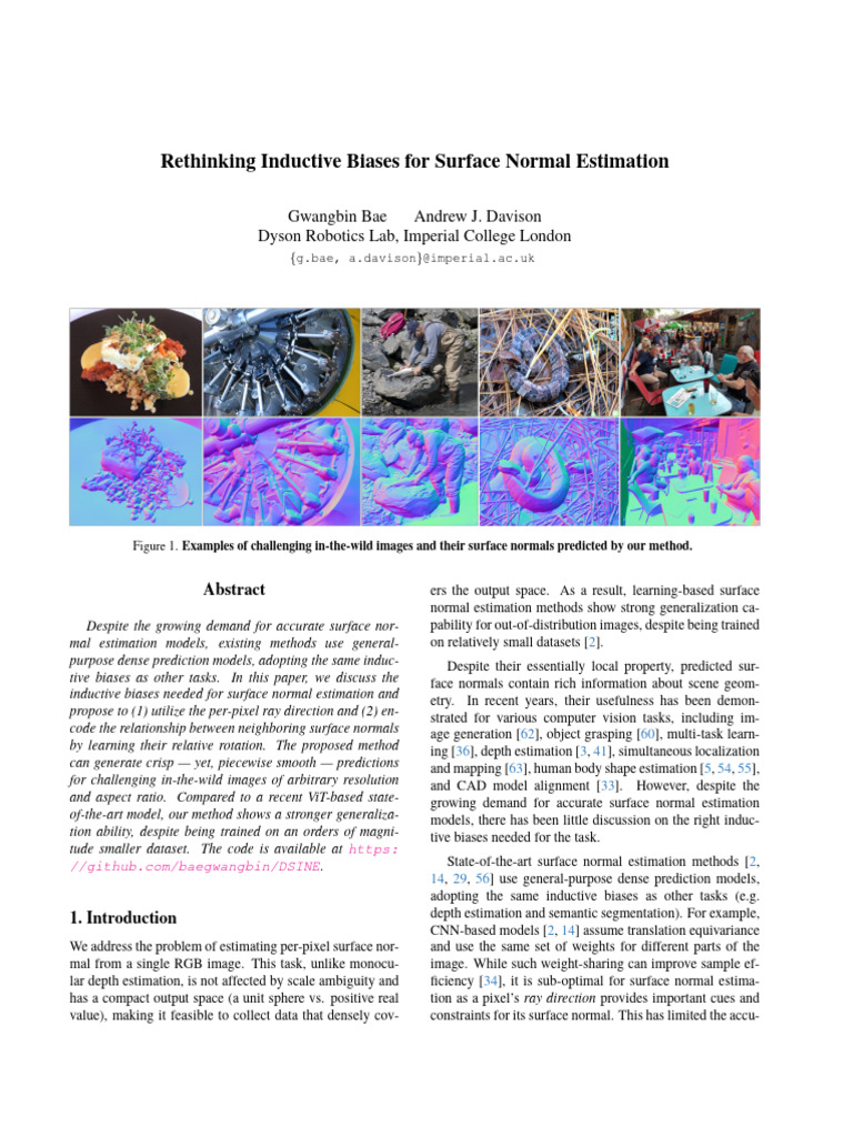 Rethinking Inductive Biases For Surface Normal Estimation Download