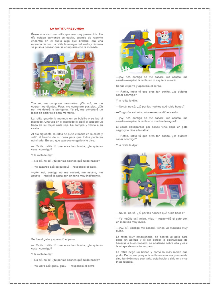 LA RATITA PRESUMIDA - CUENTO DOME | PDF