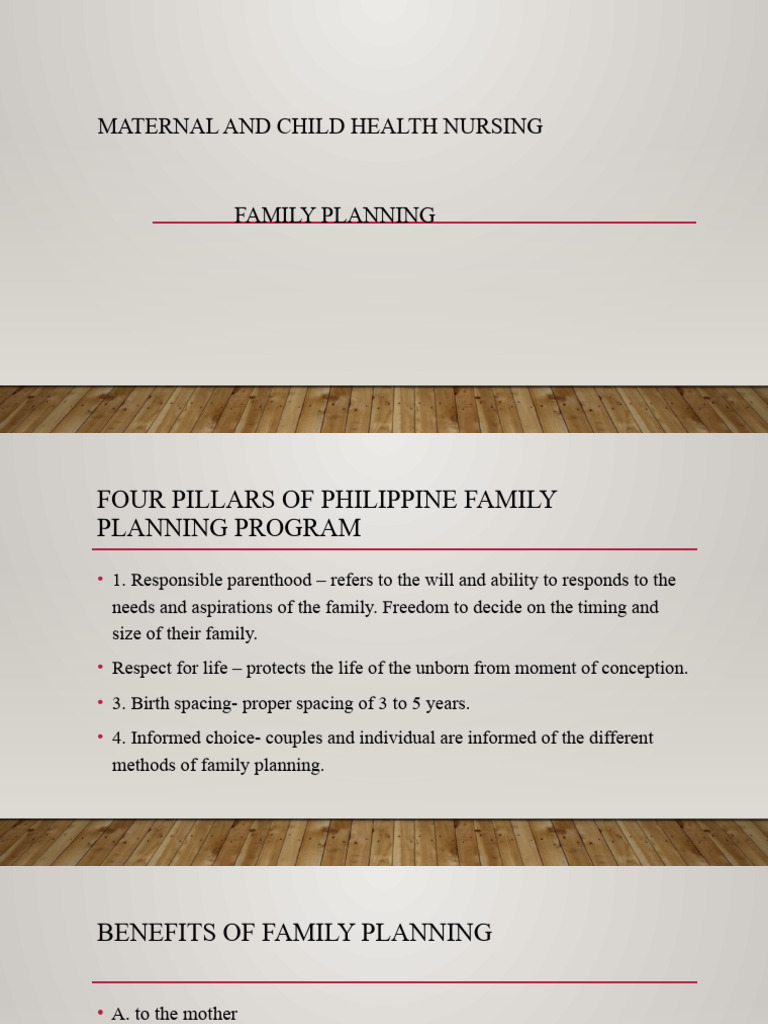 MCN 1 Family Planning | PDF | Menstrual Cycle | Birth Control