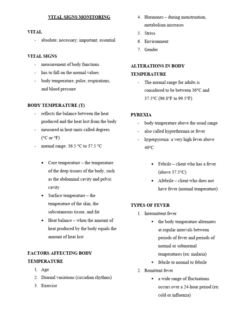 NCM 103 Rle Notes | PDF | Breathing | Pain