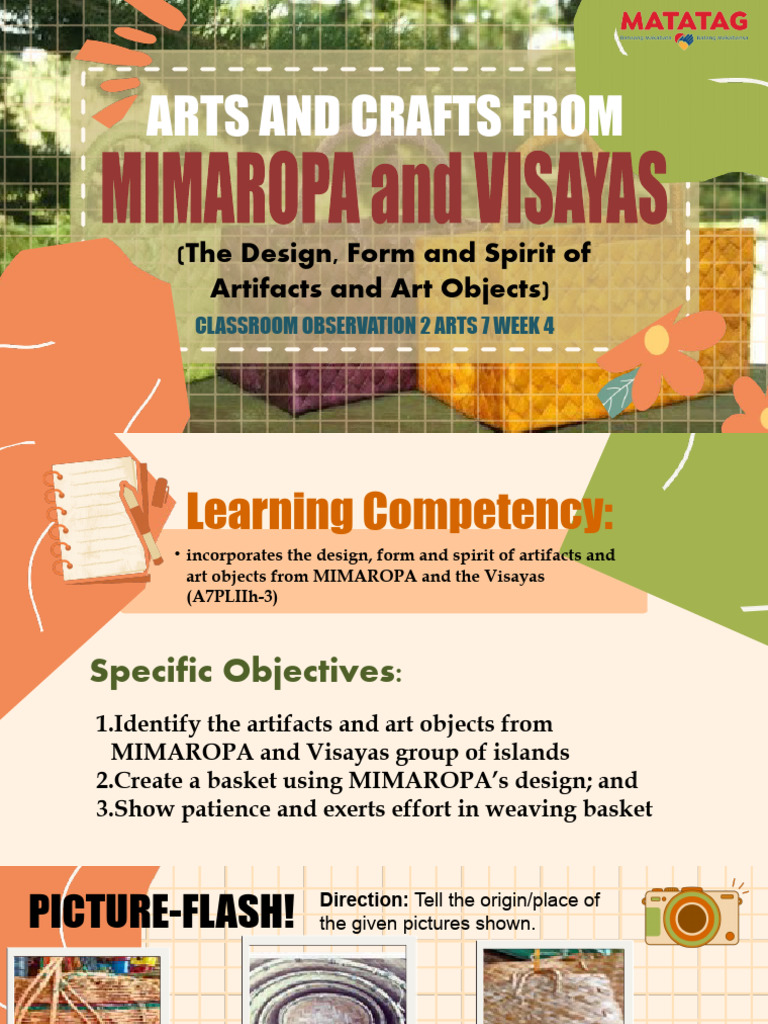 q2-Cot-ppt-Arts7 - wk4 (Arts and Crafts of Mimaropa and Visayas) | PDF ...