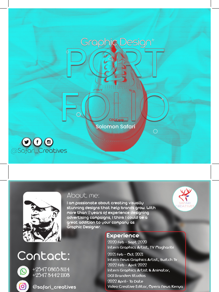 Graphic Designer Portfolio & Experience | PDF