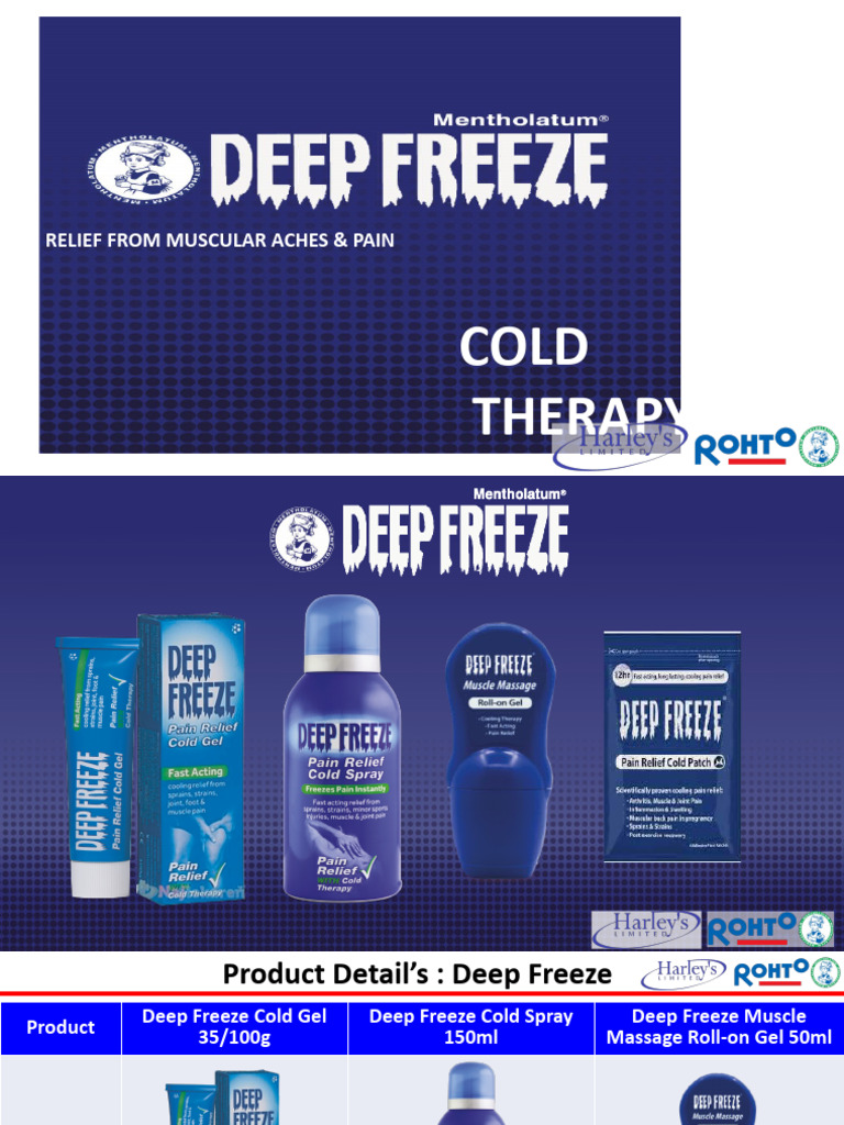 Deep Freeze: Cold Therapy for Pain Relief | PDF | Inflammation | Pain