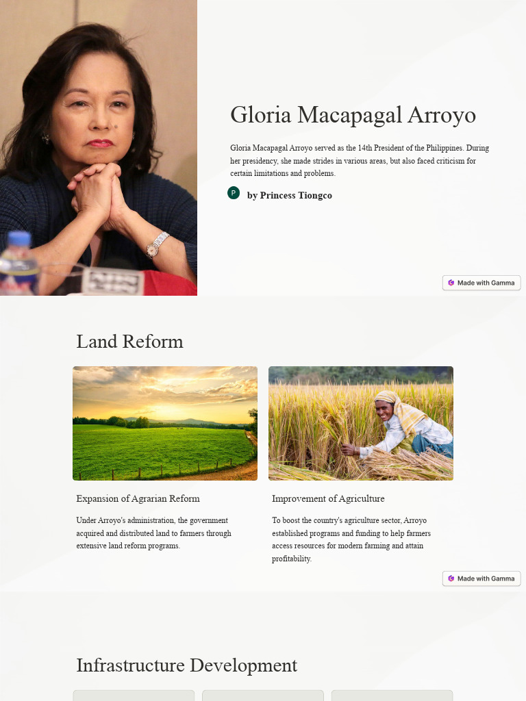 Gloria Macapagal Arroyo | PDF | Political Corruption | Public–Private Partnership