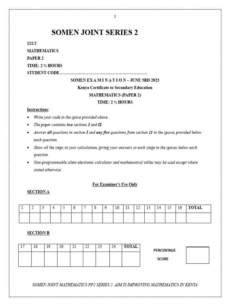 SOMEN JOINT SERIES 2 | PDF | Taxes | Mathematics