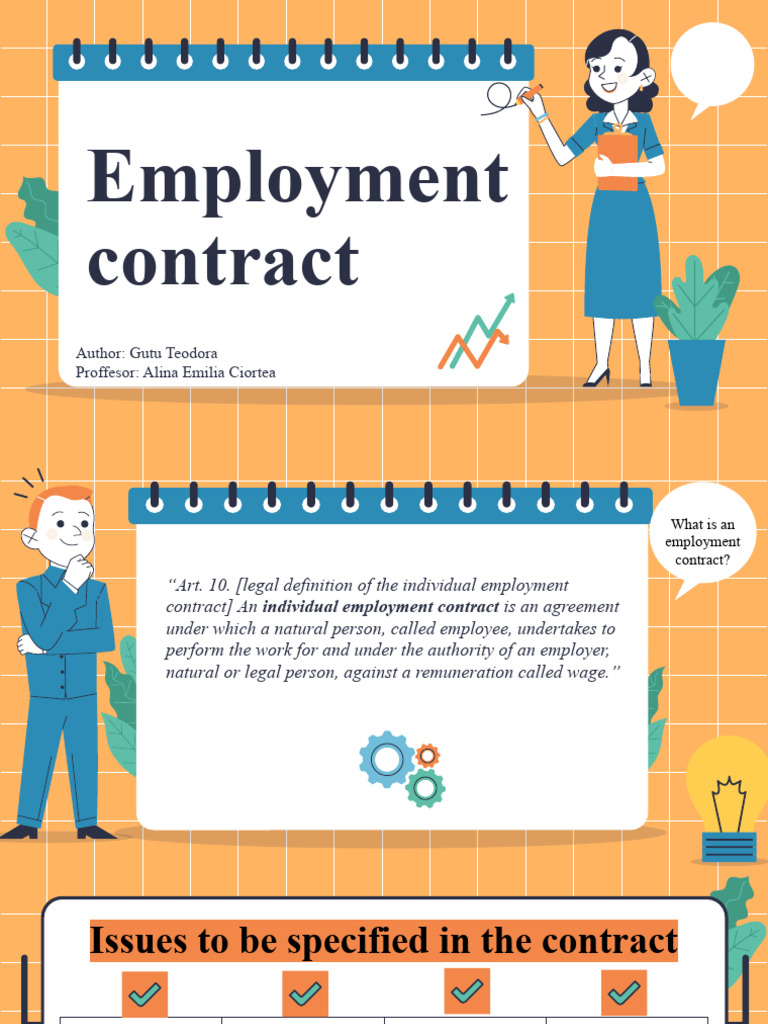 Romanian Employment Contract Guide | PDF | Employment | Wage