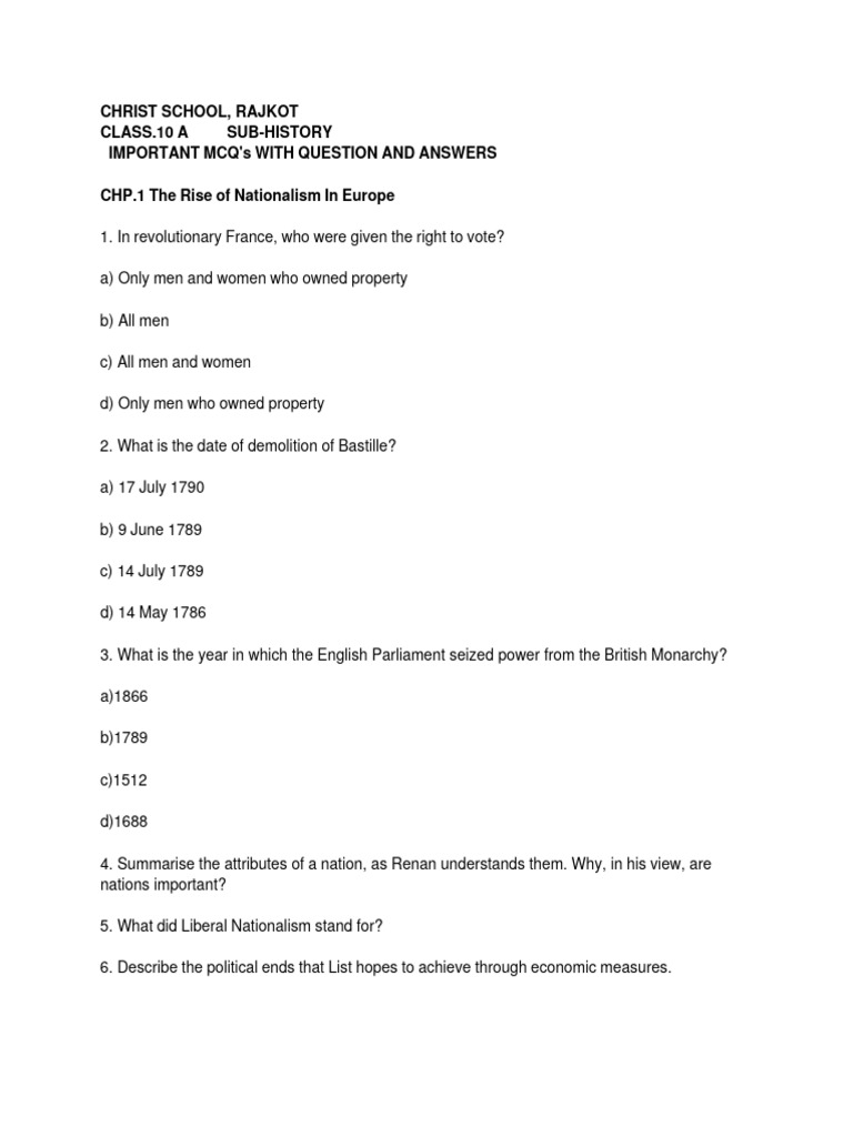 CHP.1 History Worksheet | PDF