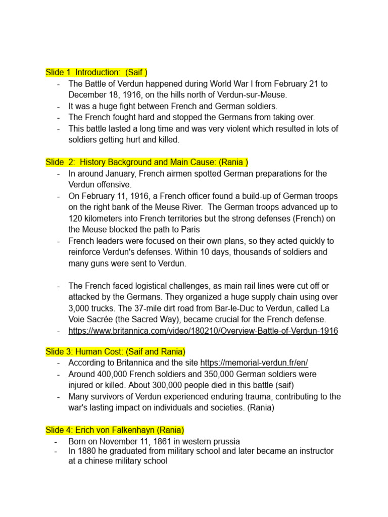 Script - Unit 6 | PDF | Battle Of Verdun | Conflicts