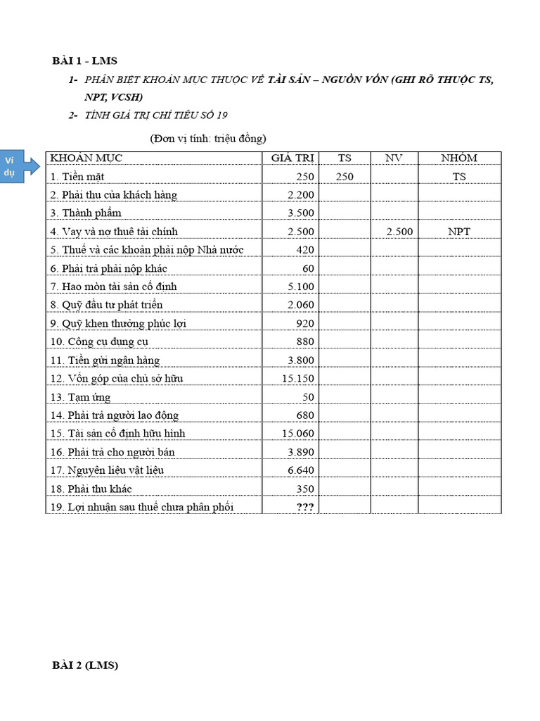 Bai Tap NLKT 1 - 2 Gui LMS | PDF