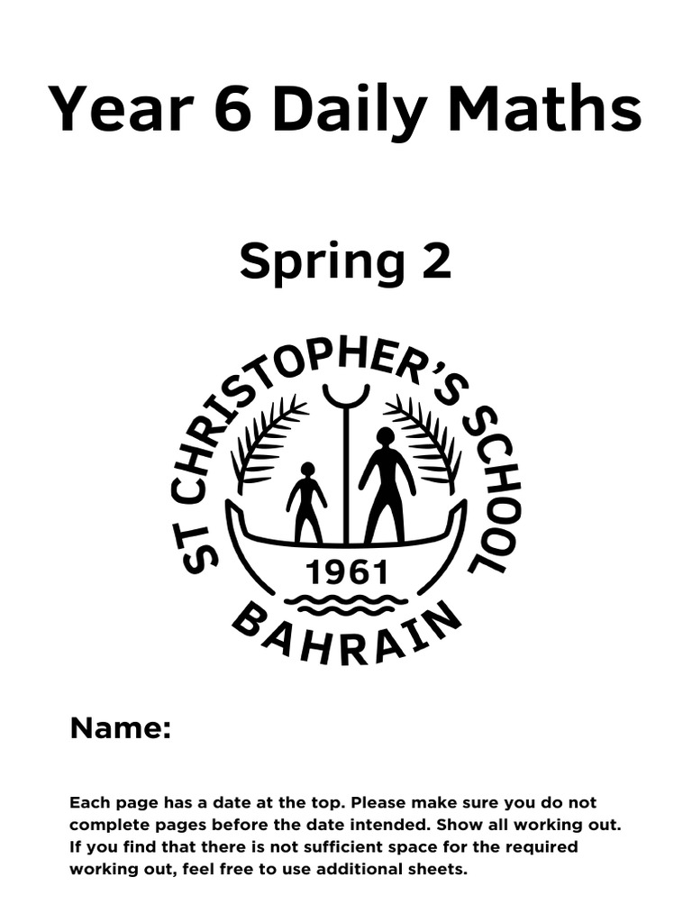 Year 6 Daily Maths Spring 2 | PDF | Home & Garden