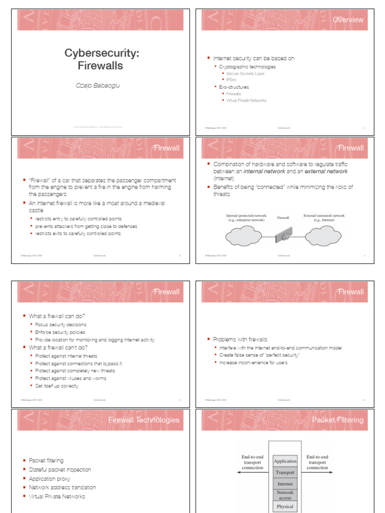 Firewall | PDF | Firewall (Computing) | Internet Protocols