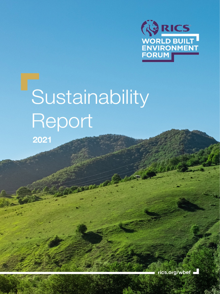Q2_2021-RICS_Sustainability_Report | PDF | Economies | Natural Environment