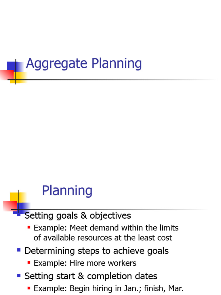 Aggregate Planning | PDF | Inventory | Labour Economics