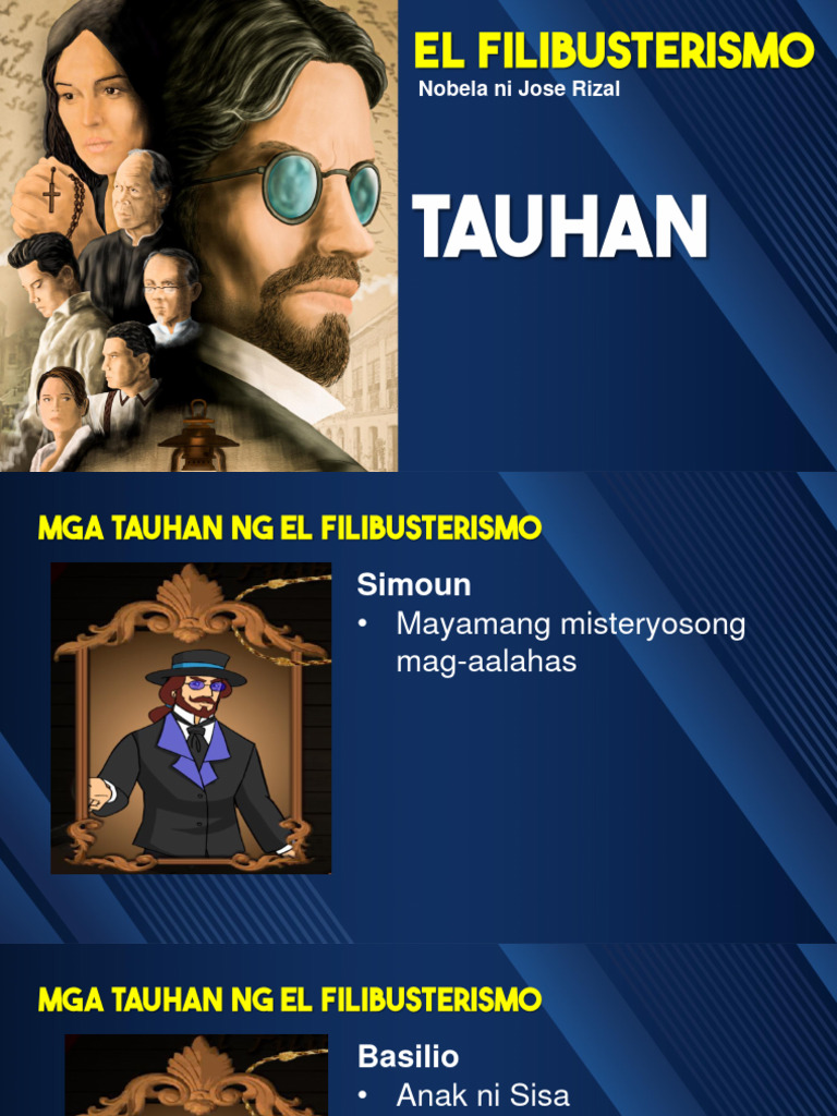 El Filibusterismo - Mga Tauhan | PDF