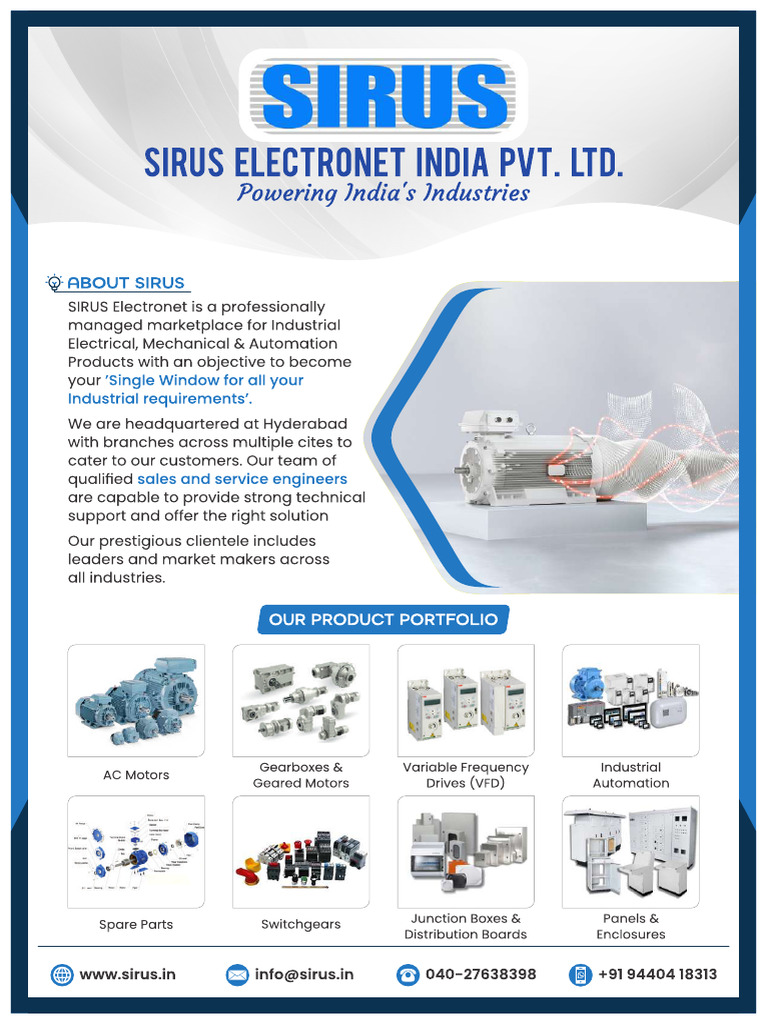 SIRUS Electronet - Brochure - 2024 | PDF