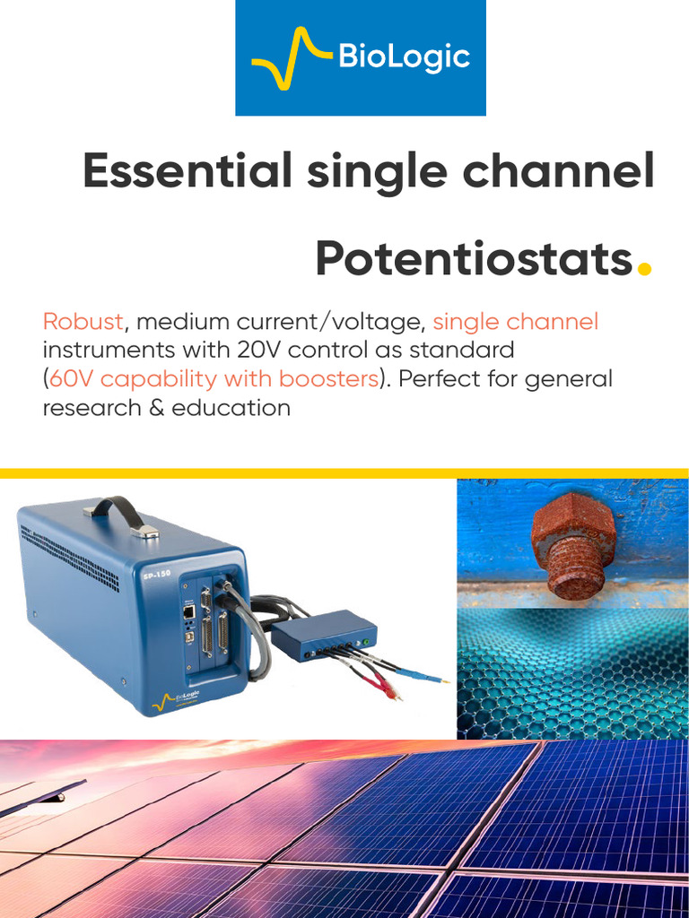Potentiostat Essential Single Channel - Biologic | PDF ...
