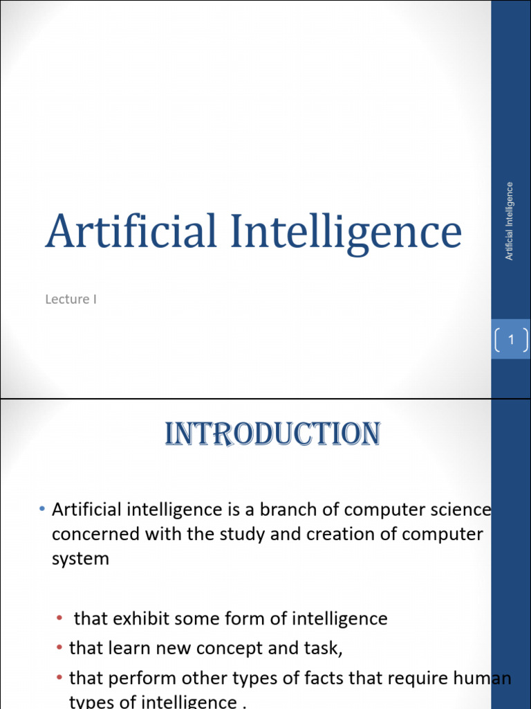module1[1] | PDF | Artificial Intelligence | Intelligence (AI) & Semantics