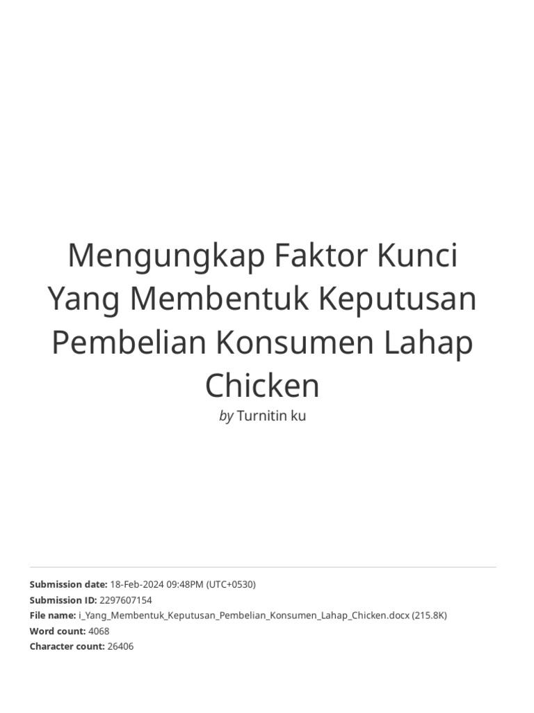 Hasil Turnitin Riset | PDF