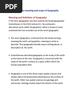 Physical Geography Notes | PDF | Geography | Physical Geography
