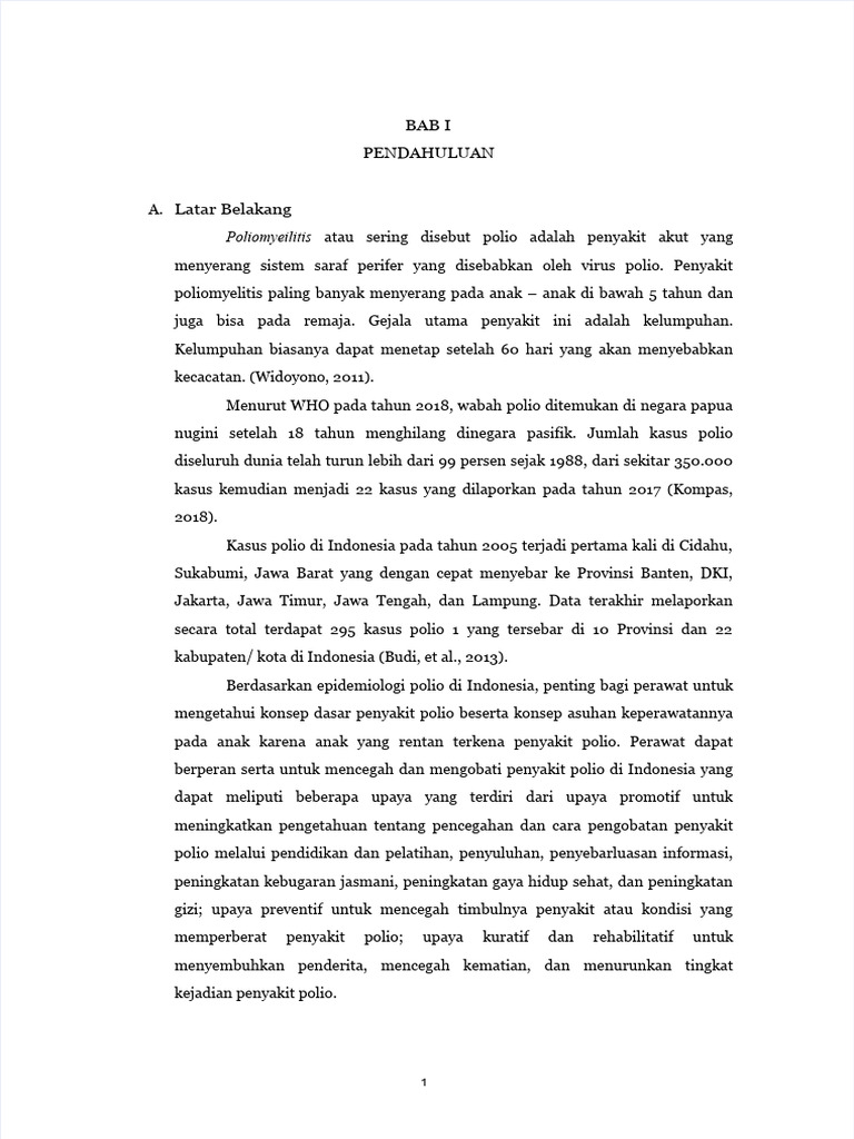 PDF Askep Polio | PDF