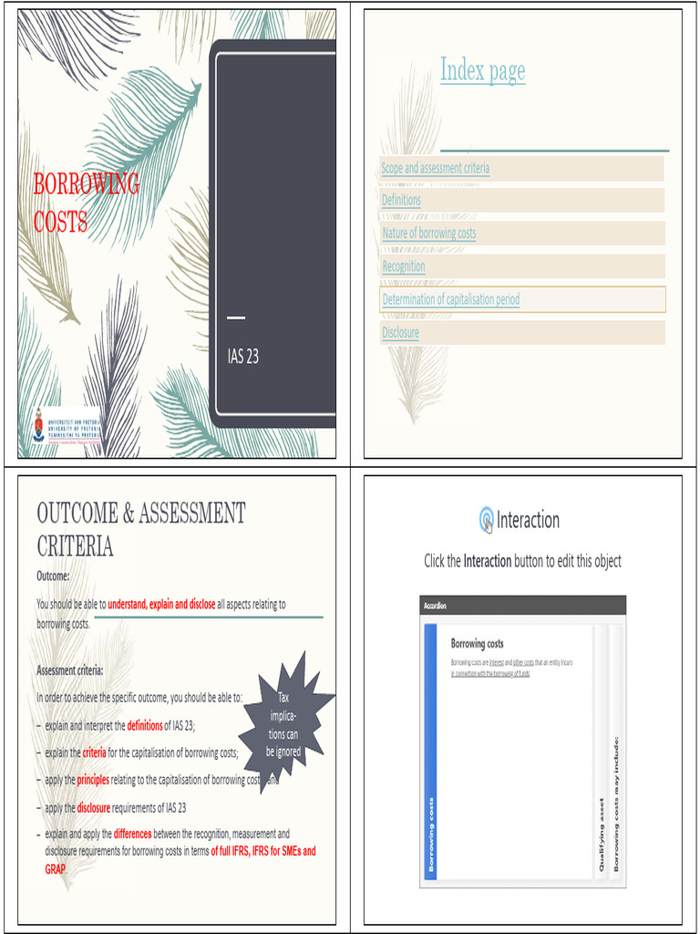 Borrowing costs slides | PDF | Debt | Investing