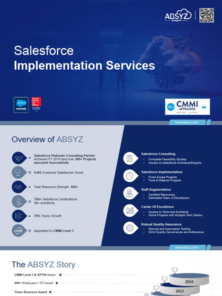 Salesforce Implementation Services PPT by ABSYZ | PDF | Consultant | Software Development Process
