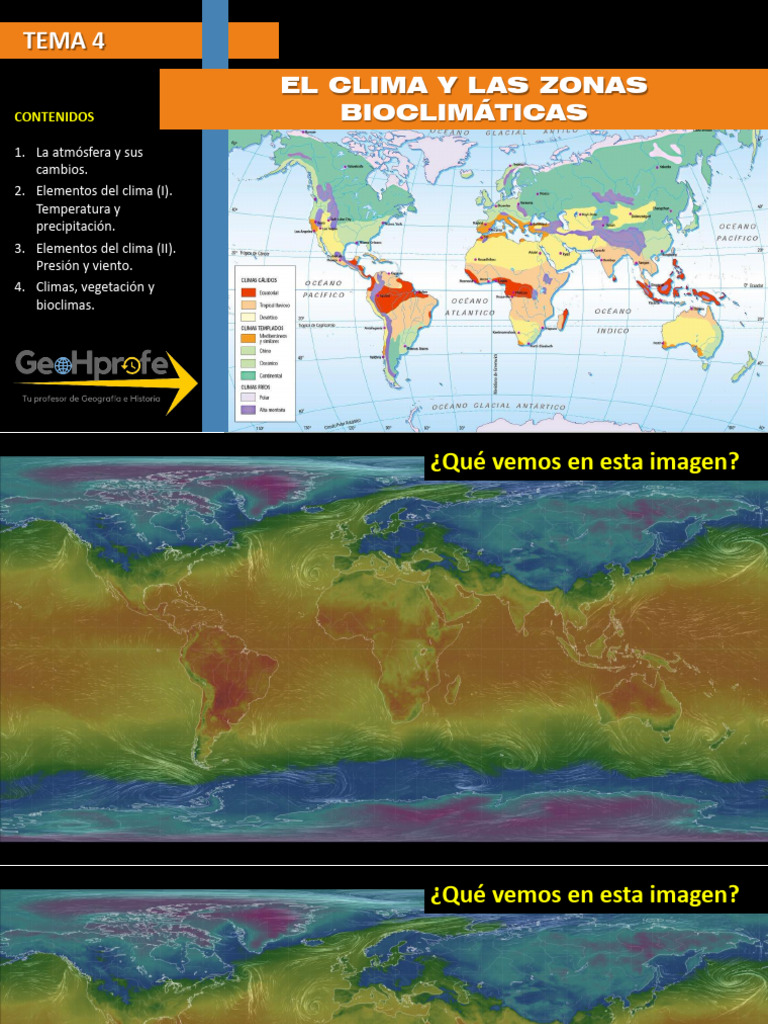 Presentación Tema 4 El Clima y Las Zonas Bioclimáticas de La Tierra ...