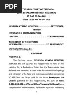 Constitution of The United Republic of Tanzania | PDF | Tanzania ...