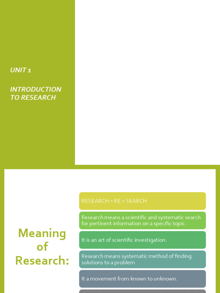 Intro of Research - 1 | PDF | Experiment | Methodology