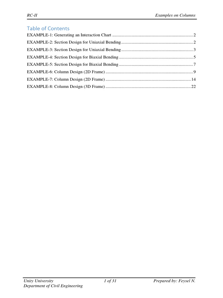 Examples On Columns | PDF | Beam (Structure) | Column
