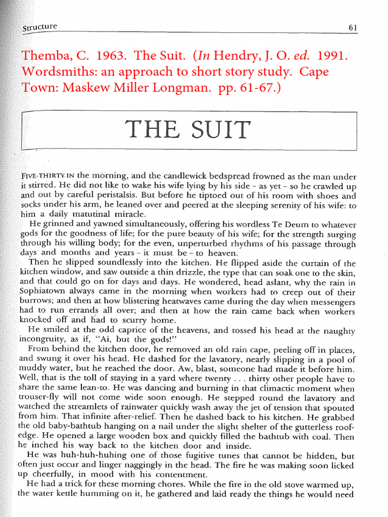 Themba - The Suit | PDF