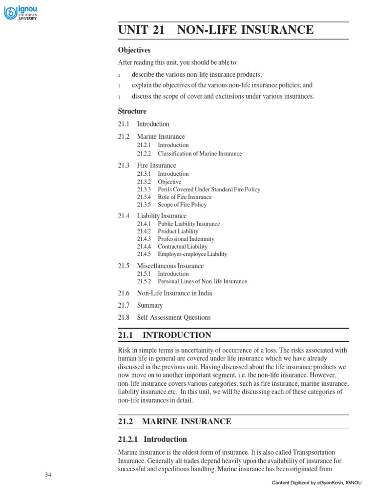 Unit 21 | PDF | Liability Insurance | Insurance