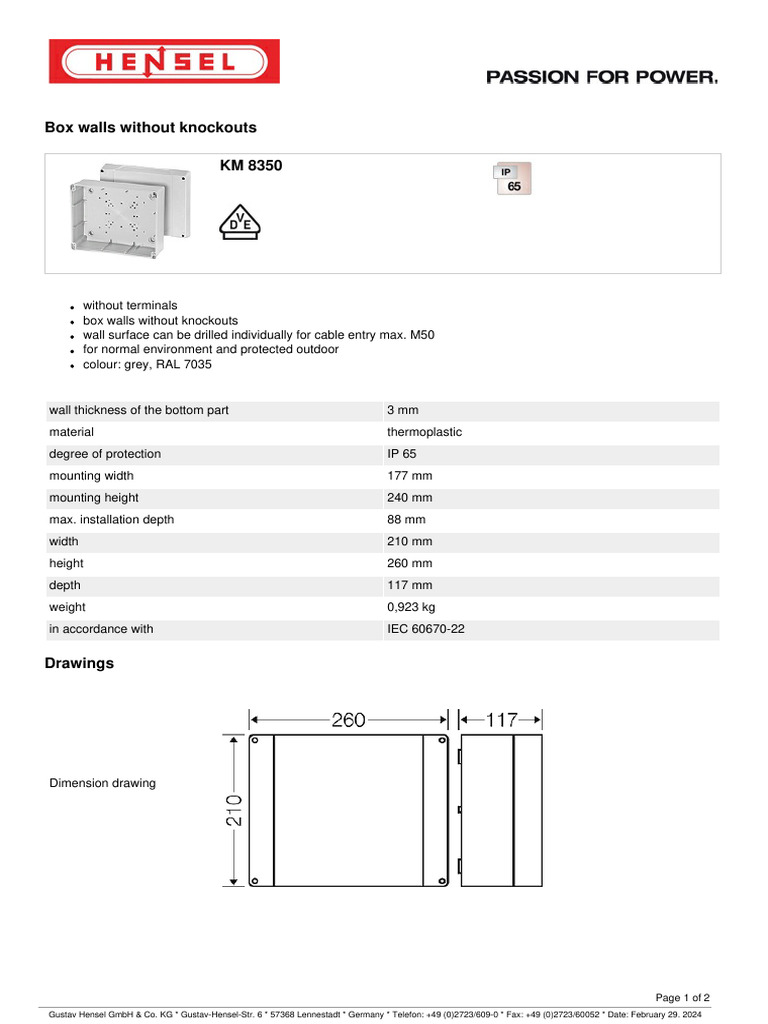 Hensel Electric | PDF | Building Engineering | Electrical Engineering