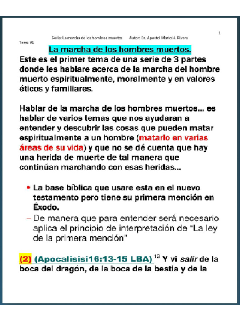 La Marcha de Los Hombres Muertos PDF 11-Mar.-2024 | PDF