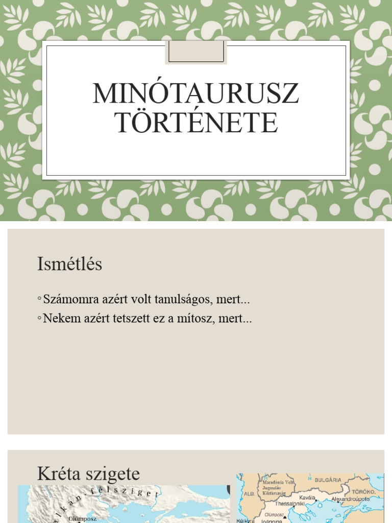 Minótaurusz Története | PDF